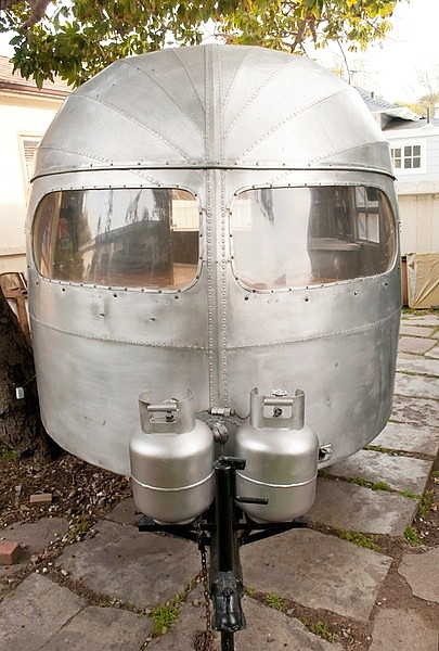 Silver Streak Clipper 1952 .. California Import .. Vintage Aluminum Wagon